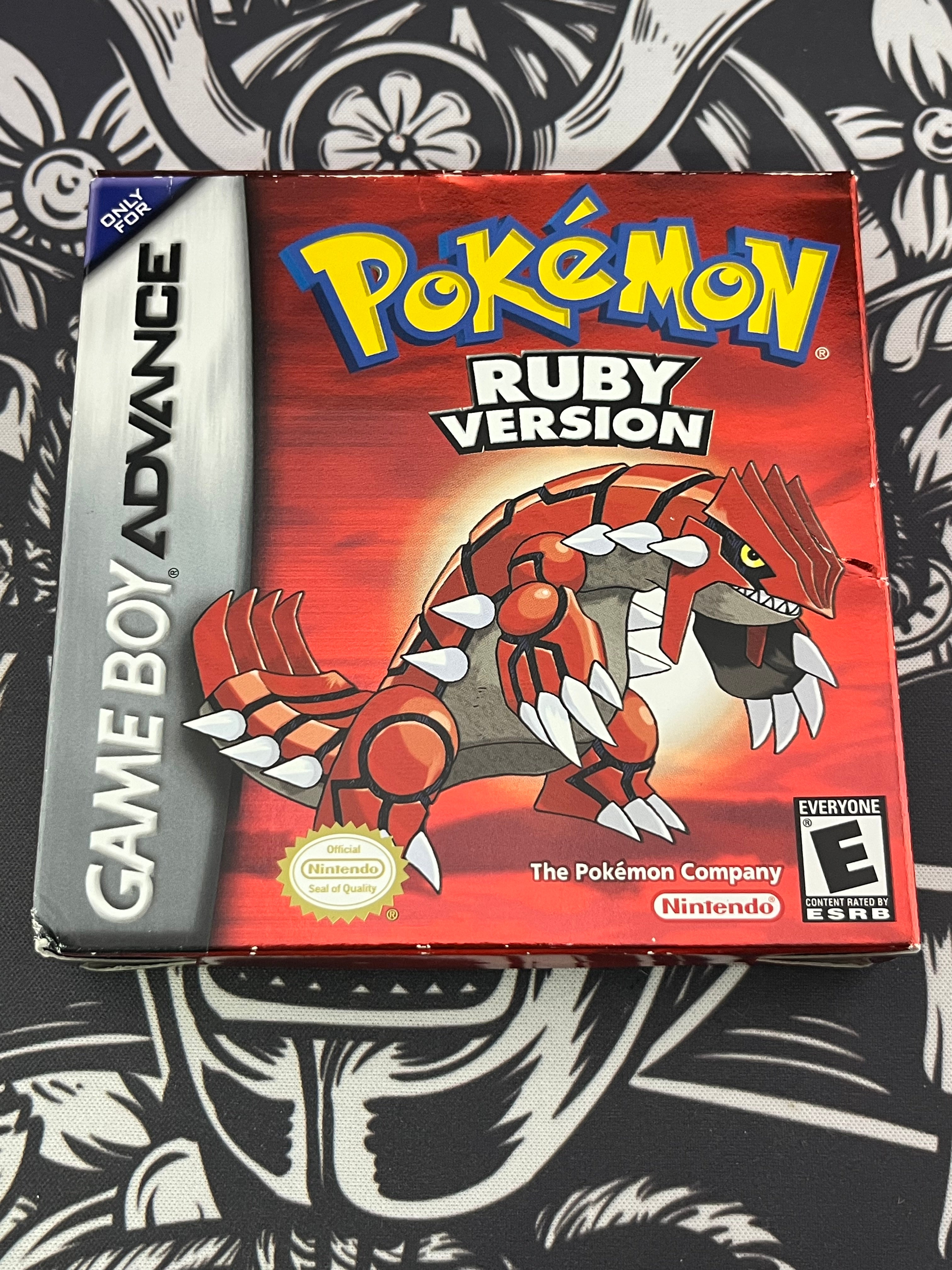 Pokémon Ruby GBA - Box and Manual – Cousin & Sons Trading Co.